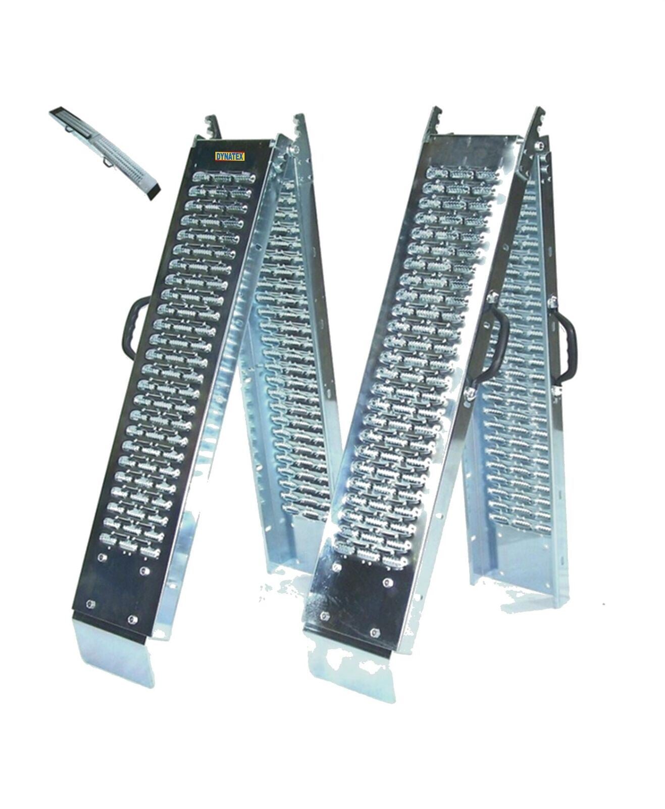 Quad Ramp 2 Steel Motorcycle Van Loading Motorbike Lawn Mower Heavy Du ...