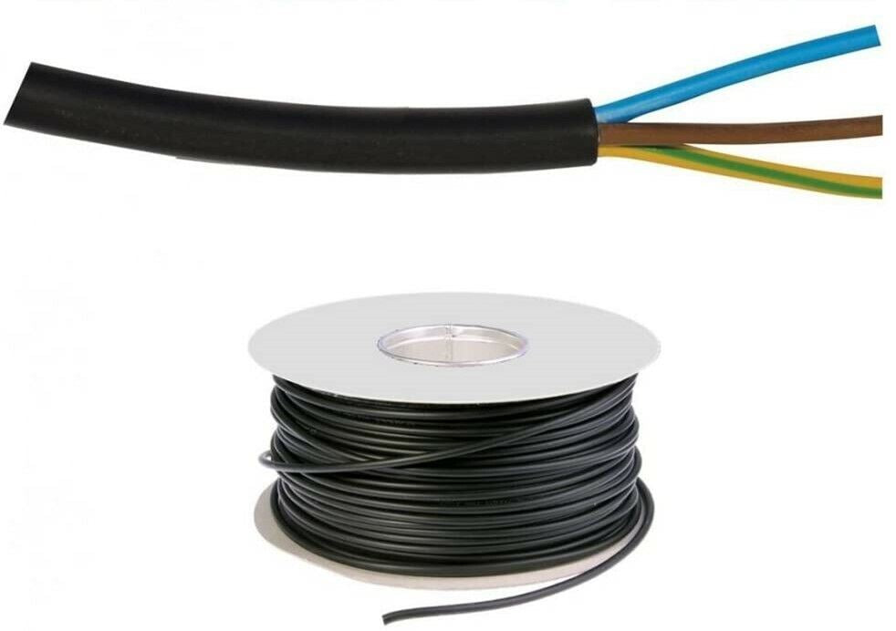 Rubber Cable 3 Core 1.5mm HO7RN-F H07RNF For Power Tool Extension Stag ...